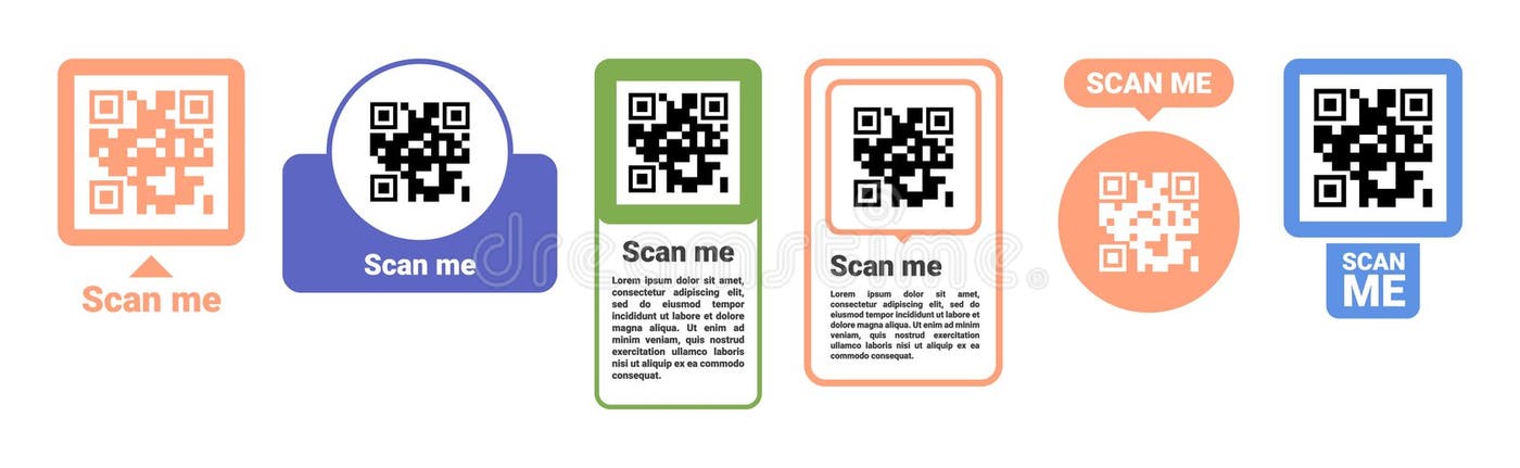 Qr Code Stickers Stock Illustrations – 349 Qr Code Stickers Stock ...