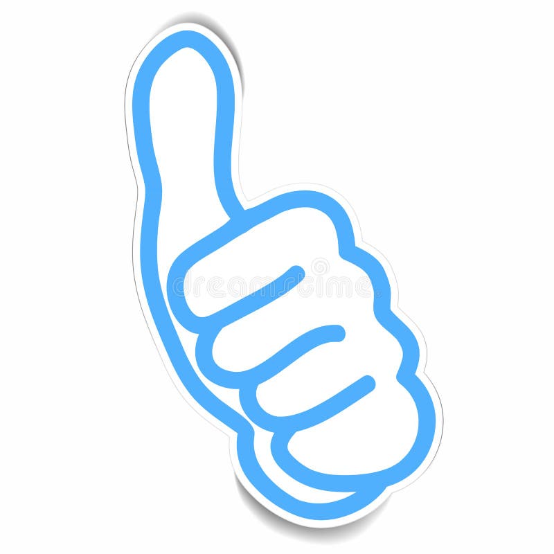 Stickers of Very Good Hand Gesture Stock Vector - Illustration of ...