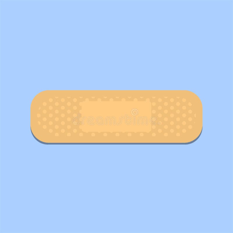 Sticking Plaster with Flowers on a Human Shoulder. Stock Vector ...