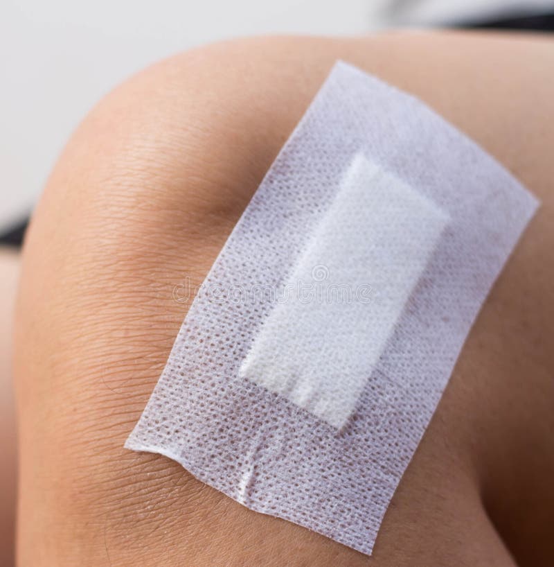 Sticking plaster stock photo. Image of female, sticking - 67356796