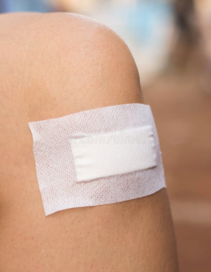 Sticking plaster stock image. Image of injury, male, muscle - 67353835