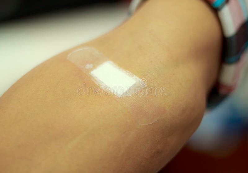 Sticking plaster on a skin stock photo. Image of medicare - 28075330