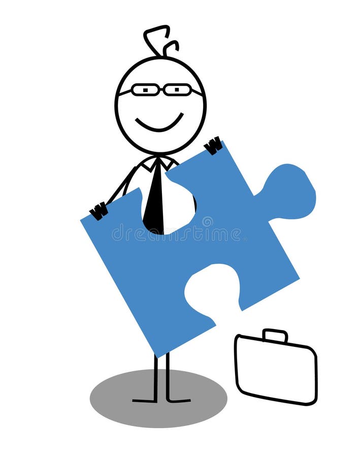 Stickman Business Profesion Creative Flat Design Stock Vector ...