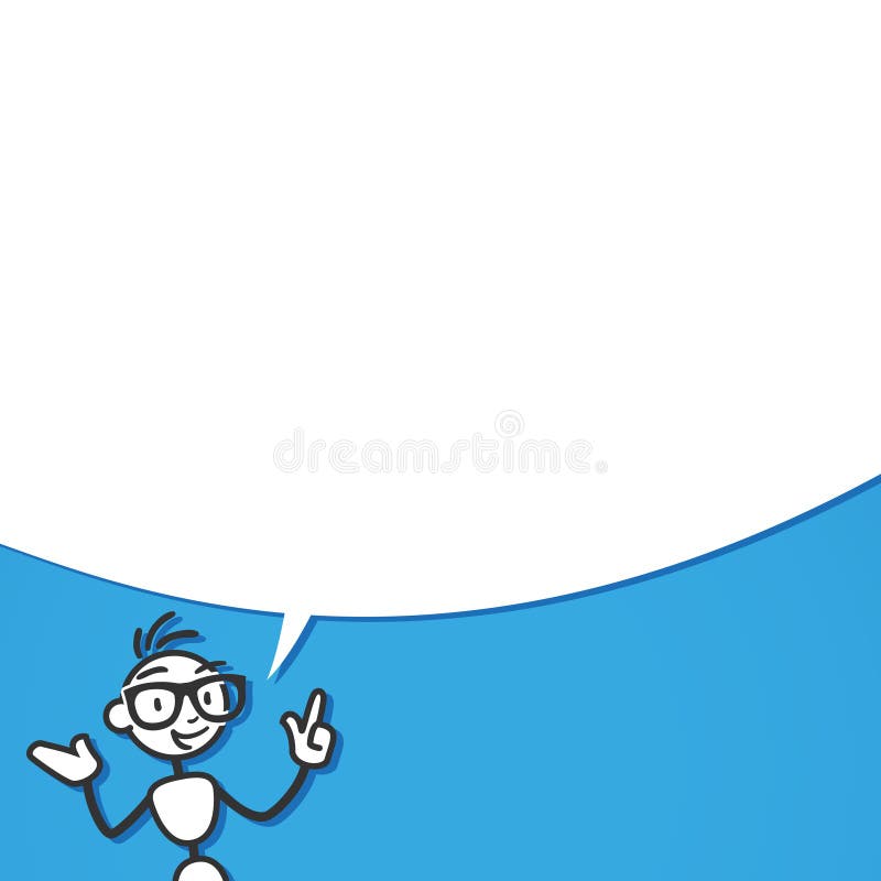 Stickman Conversation Talking Speech Bubble Stock Vector - Illustration ...