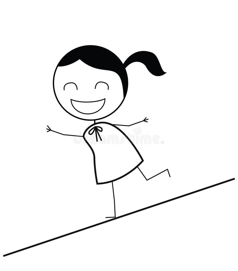 Stickman Cute Interactive and Colorful Design Creative Stock Vector ...