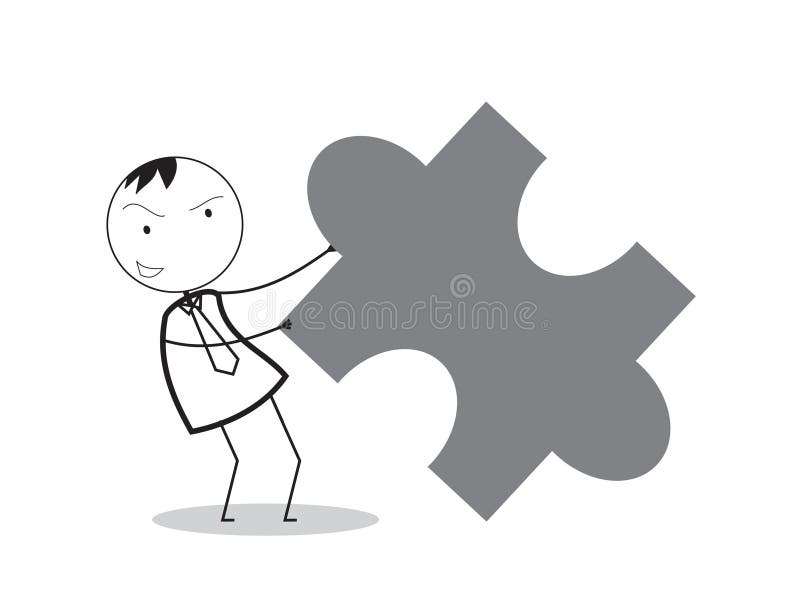 Stickman Cute Interactive Design Creative Stock Vector - Illustration ...