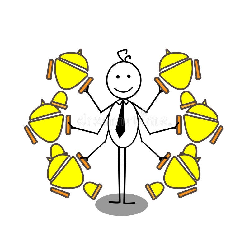 Stickman Cute Interactive and Colorful Design Creative Stock ...