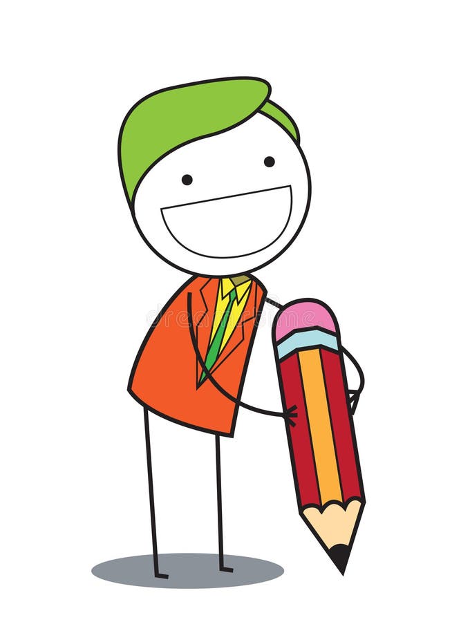 Stickman Cute Interactive and Colorful Design Creative Stock Vector ...