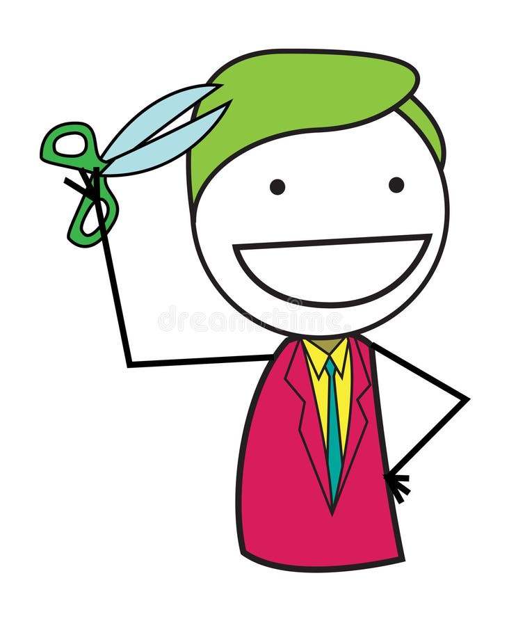 Stickman Cute Interactive Design Creative Stock Vector - Illustration ...