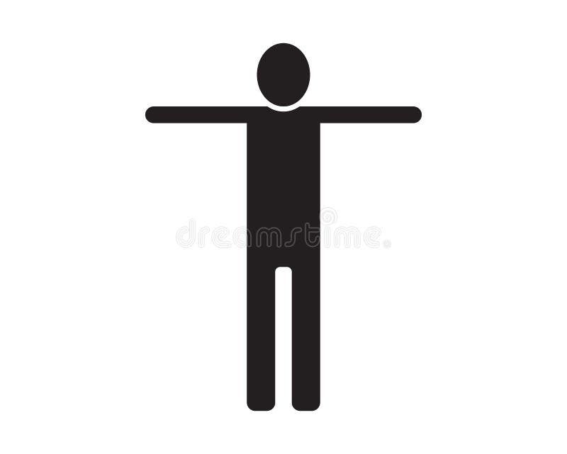 Stickman Logo Vector Illustration Design Stock Vector - Illustration of ...