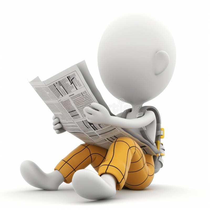 Stickman Reading Stock Illustrations – 423 Stickman Reading Stock ...