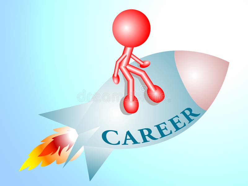 Career ladder concept stock illustration. Illustration of competition ...