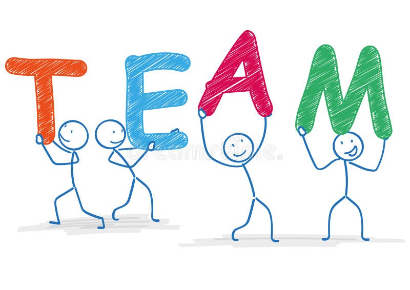 Stickman Team stock vector. Illustration of drawn, handdrawn - 51960519