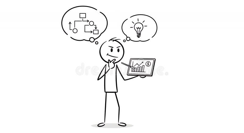 Stickman Thinking Stock Illustrations – 1,510 Stickman Thinking Stock ...