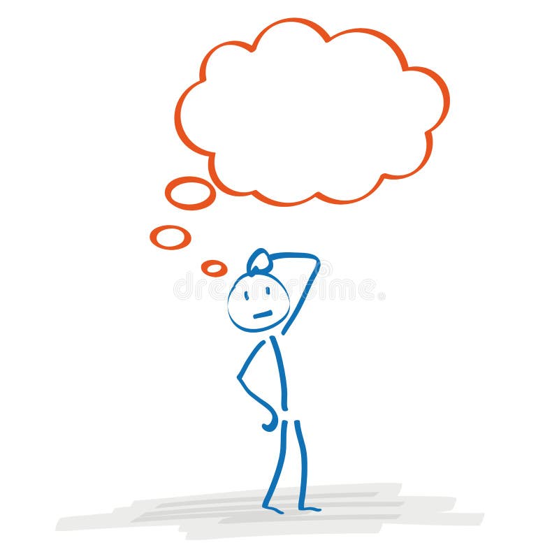 Stickman Thinking Stock Illustrations – 1,039 Stickman Thinking Stock ...