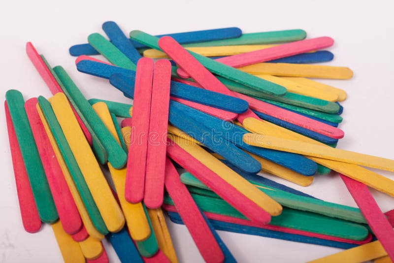 Sticks Colorful Fun Play Kids Stock Photo - Image of object, white ...