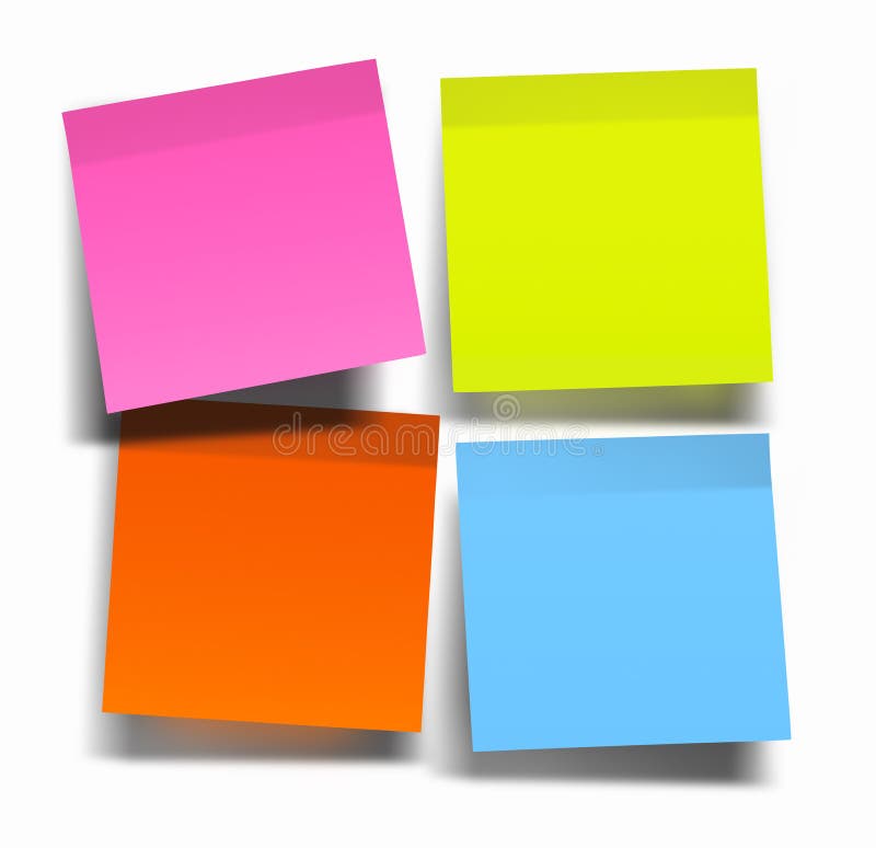 Sticky Notes Colors Stock Illustrations – 625 Sticky Notes Colors Stock ...