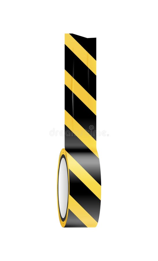 Sticky Caution Tape Illustration Stock Vector - Illustration of careful ...