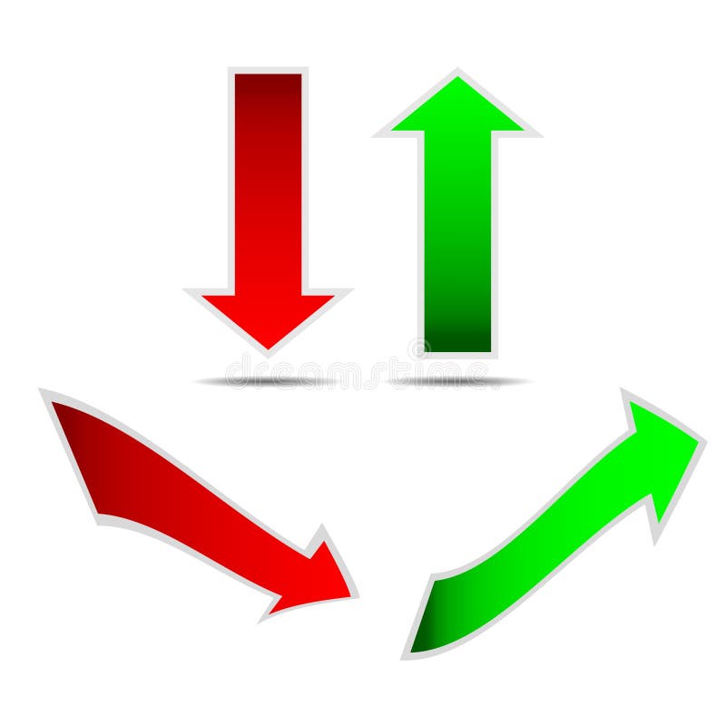 Sticky color arrows set stock vector. Illustration of computer - 61400943