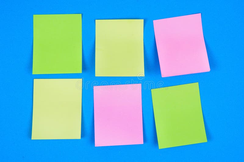 Sticky Colored Notes. Post Note Paper Stock Image - Image of paper ...