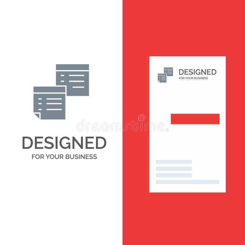 Sticky, Files, Note, Notes, Office, Pages, Paper Grey Logo Design and ...