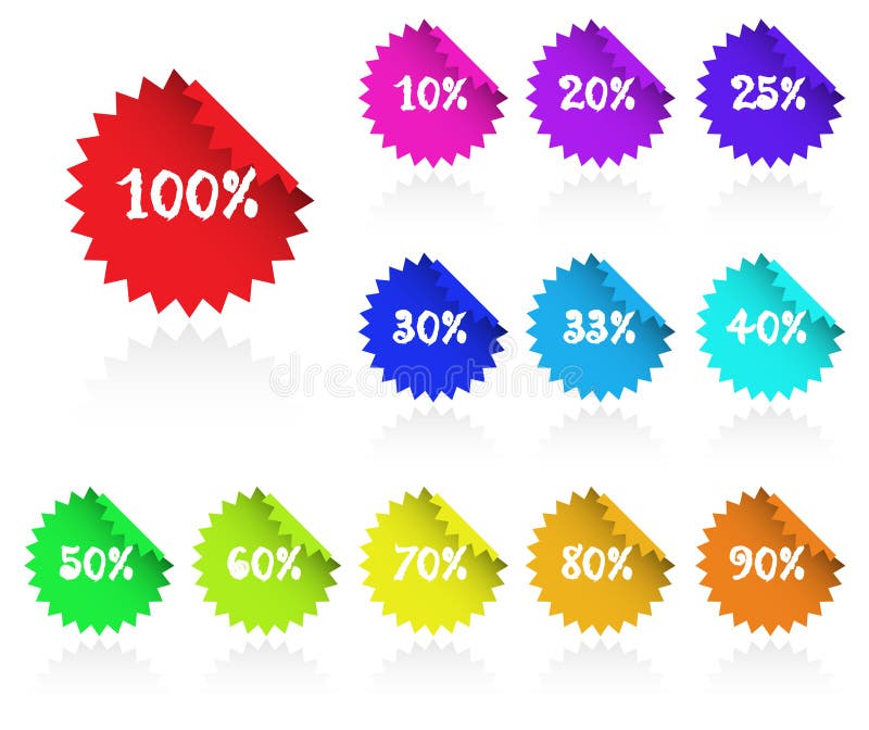 Promotion Special Sale Offer Star Price Sticker Paper Label Stars ...