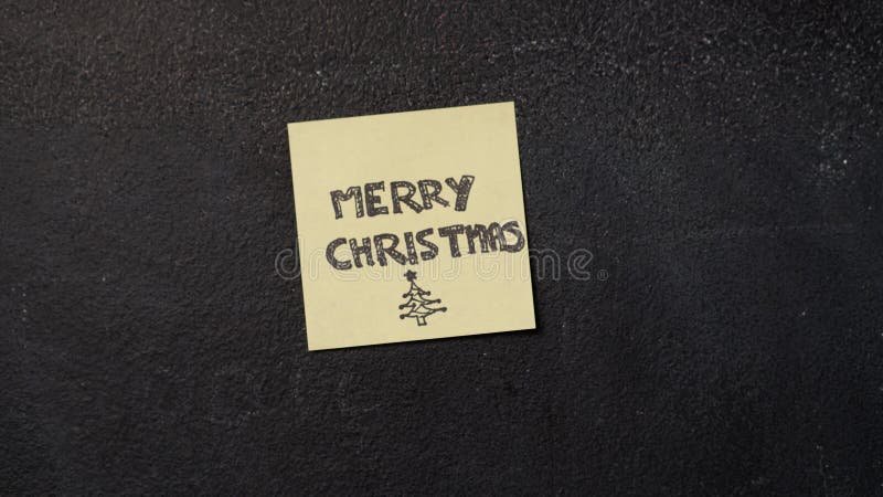 Sticky Note on the Blackboard Stock Image - Image of family, concept ...