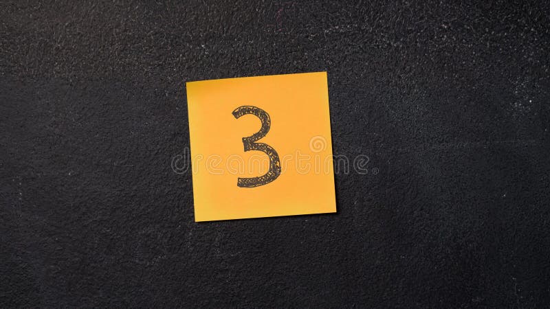 Sticky Note on the Blackboard Stock Photo - Image of figure ...