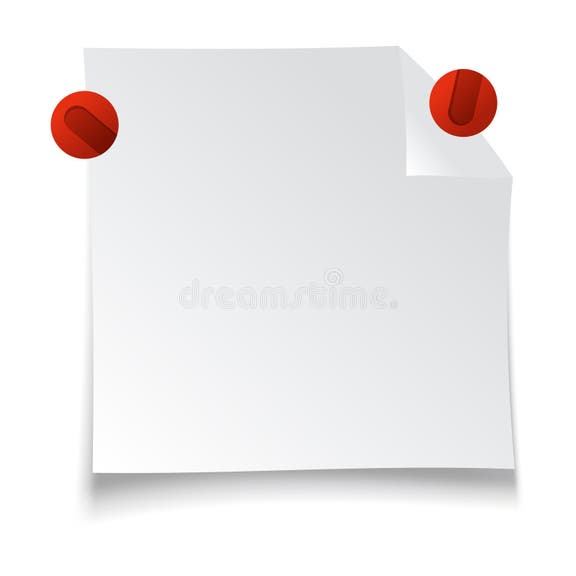 Sticky Note. Blank Note Paper Sheet. Information Reminder. Notepad or ...