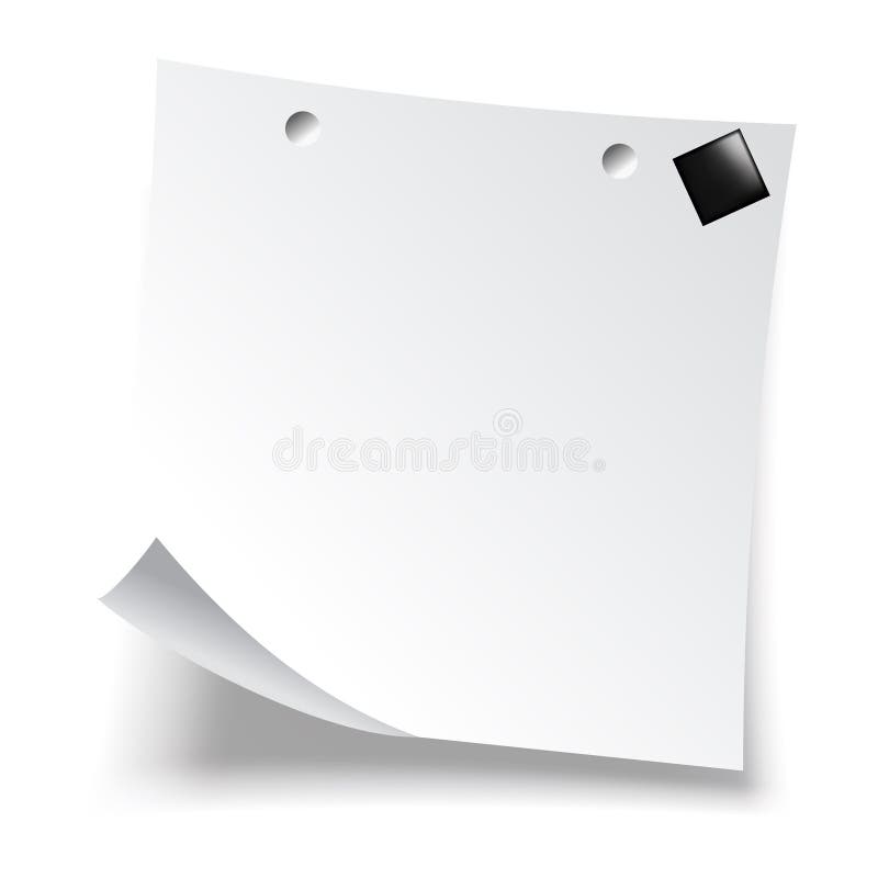 Sticky Note. Blank Note Paper Sheet. Information Reminder. Notepad or ...