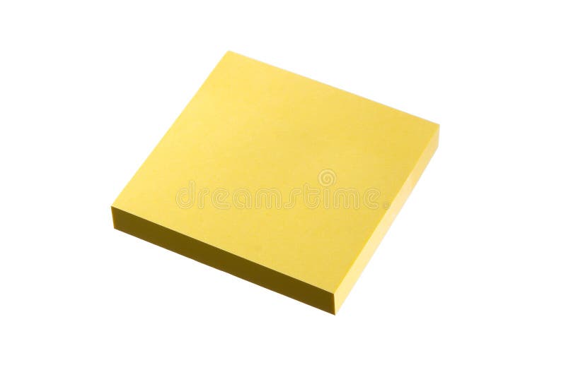 Note Block Opened at a Yellow Page Stock Photo - Image of paper, life ...