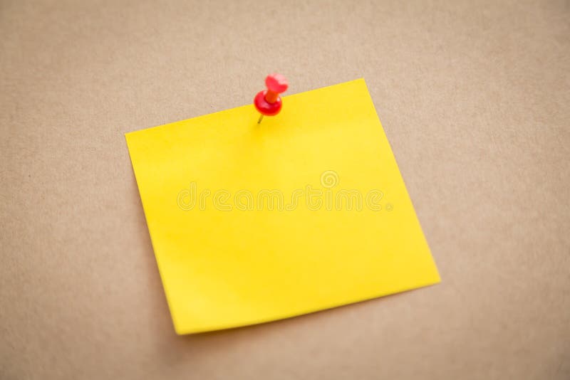 Sticky note on board stock image. Image of communication - 55671207
