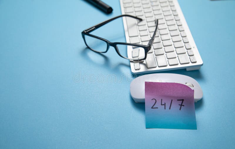 24/7 on Sticky Note with a Computer Keyboard Stock Photo - Image of ... 24/7 on Sticky Note with a Computer Keyboard Stock Photo - Image of ...