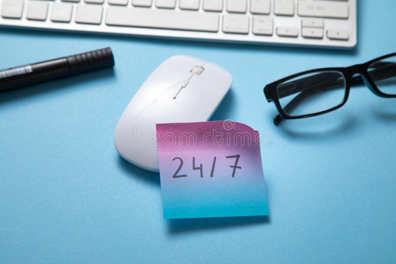 24/7 on Sticky Note with a Computer Keyboard Stock Photo - Image of ... 24/7 on Sticky Note with a Computer Keyboard Stock Photo - Image of ...