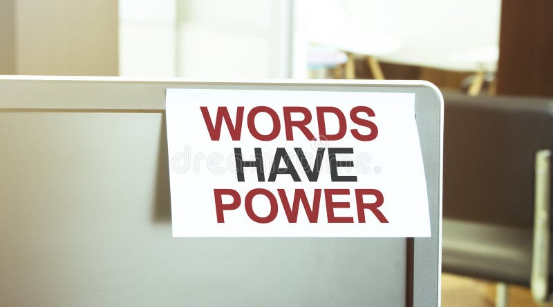 Sticky Note on the Computer. Text WORDS HAVE POWER Stock Image - Image ... Sticky Note on the Computer. Text WORDS HAVE POWER Stock Image - Image ...