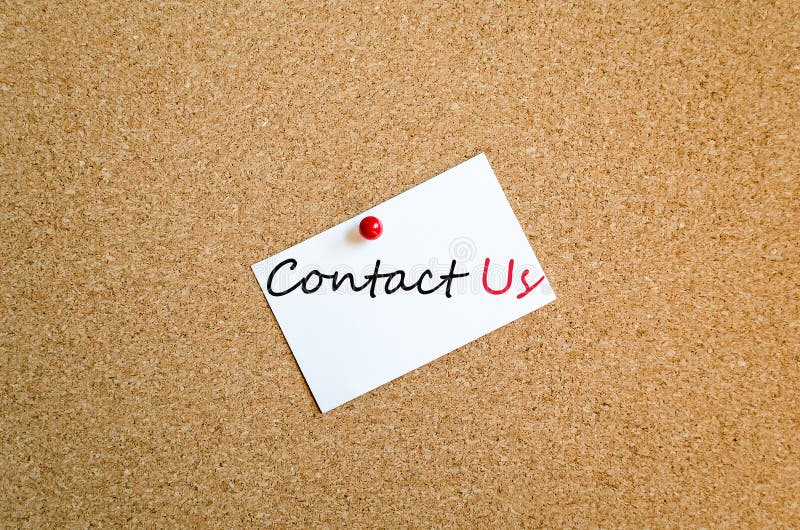 Sticky Note Contact Us Concept Stock Photo - Image of note, yellow ...