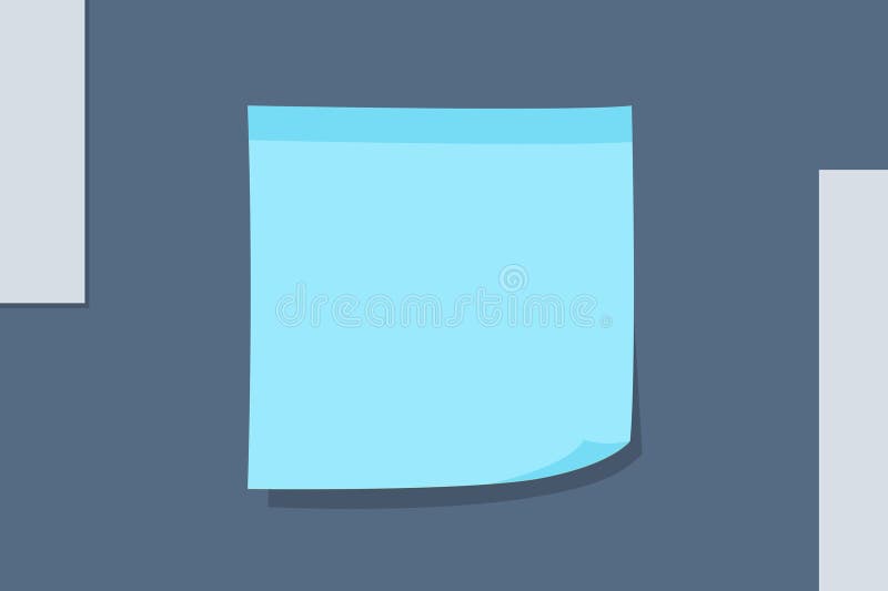 Sticky Note Empty Copyspace Stock Vector - Illustration of blank, sign ...