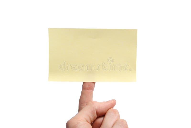 Adult Man Hand Holding Sticky Note Stock Photo - Image of hand, post ...