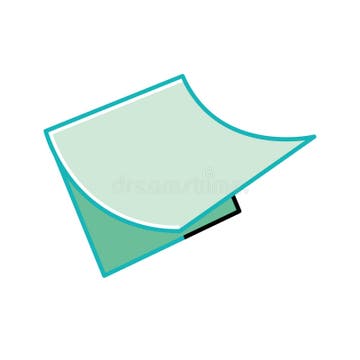 Sticky Note Flipping Corner. Vector Stock Illustration - Illustration ...