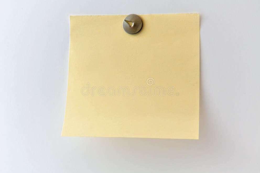 Sticky note on a grey wall stock photo. Image of yellow - 4703838