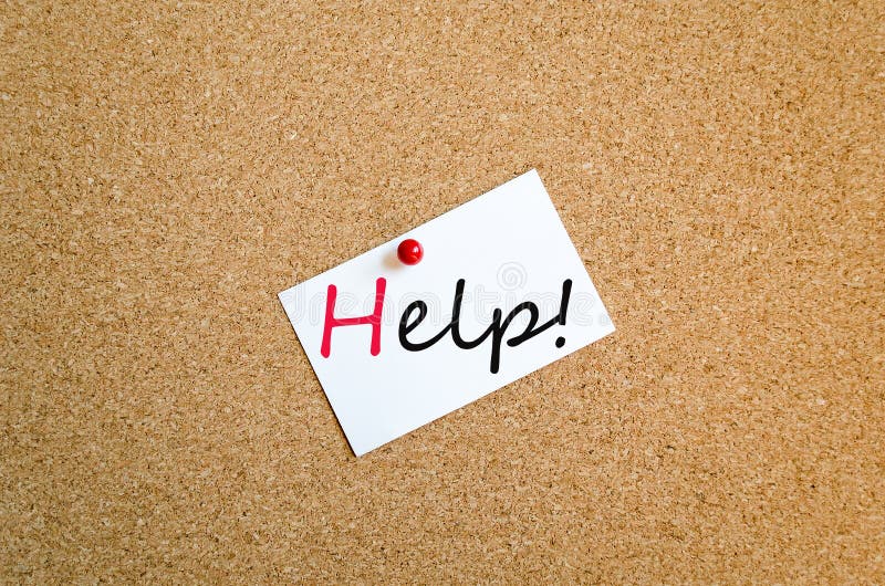 Sticky Note Help Concept stock photo. Image of help, green - 90443904