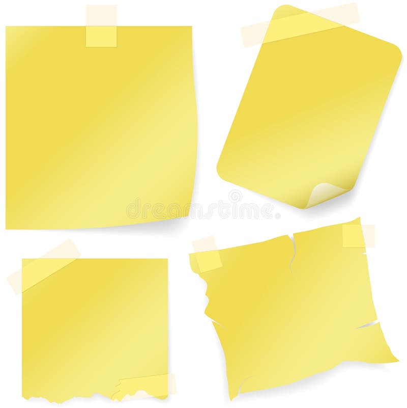 Sticky Note Icon stock vector. Illustration of object - 25871164