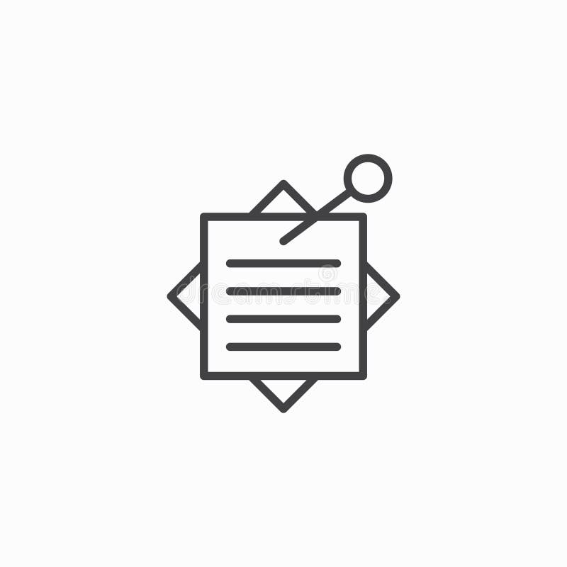 Sticky note icon vector stock vector. Illustration of book - 348312817