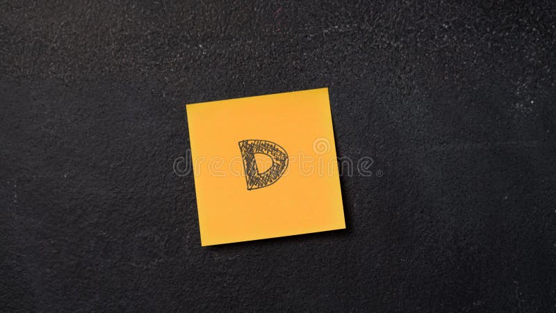 Sticky Notes on the Blackboard Stock Image - Image of graphic, abstract ...