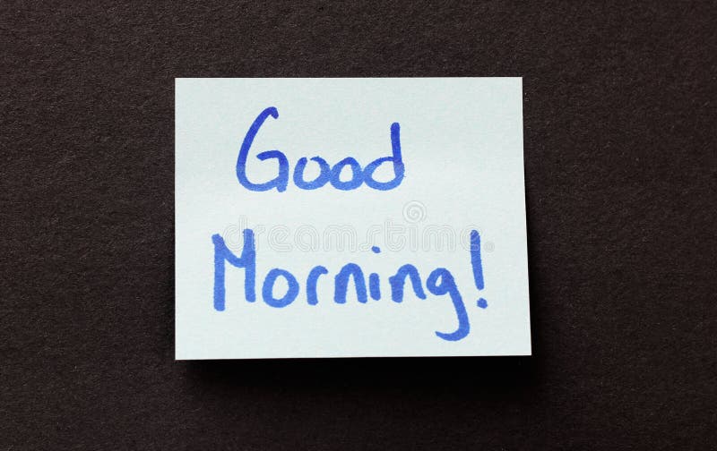 Sticky Note Message stock photo. Image of love, morning - 43118556