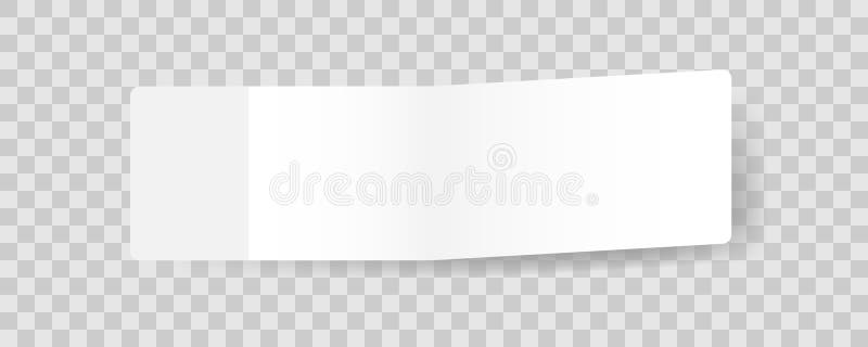 Sticky Note Mockup Illustration. Realistic Sticker. Transparent ...