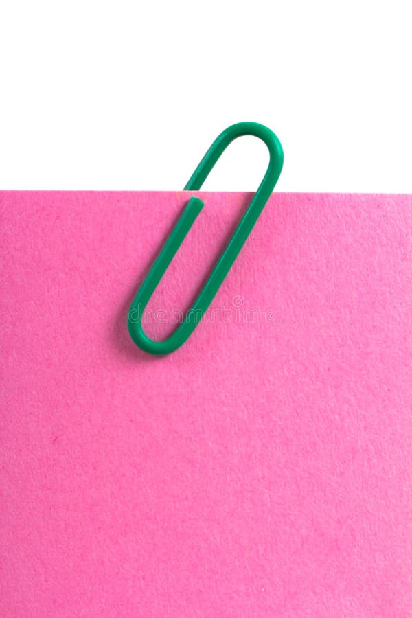 Sticky Note and Paper Clip stock photo. Image of clip - 34047682