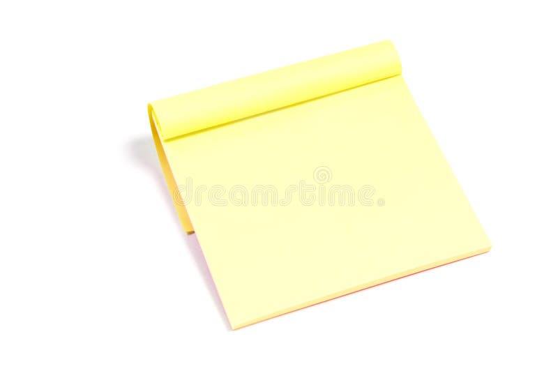Sticky note paper pad stock image. Image of label, notes - 10286985