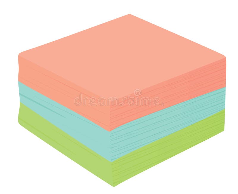 Note Paper Block Stock Illustrations – 3,279 Note Paper Block Stock ...