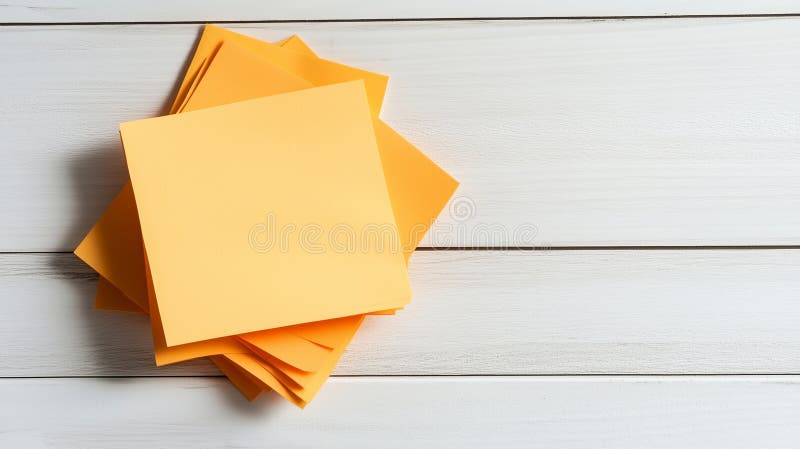 Sticky Note Pile White Wooden Surface Stock Photos - Free & Royalty ...